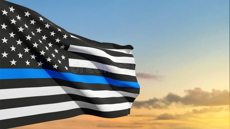 Support of Police and Law Enforcement Stock Vector - Illustration of ...