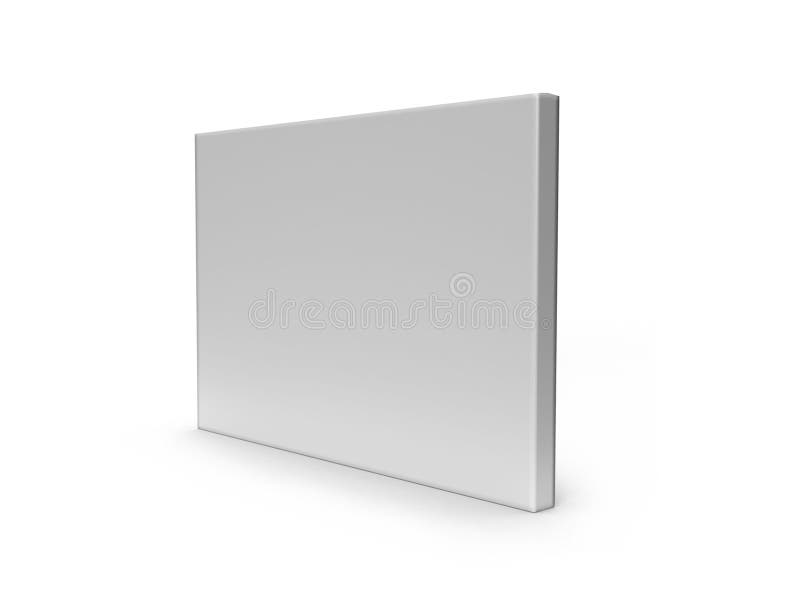 Thin A4 Box Packaging 3D Illustration Mockup Scene Stock Illustration ...