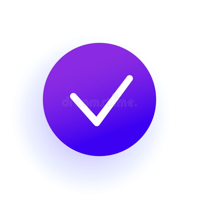 Purple Checkmark Icon Stock Illustrations – 817 Purple Checkmark Icon ...