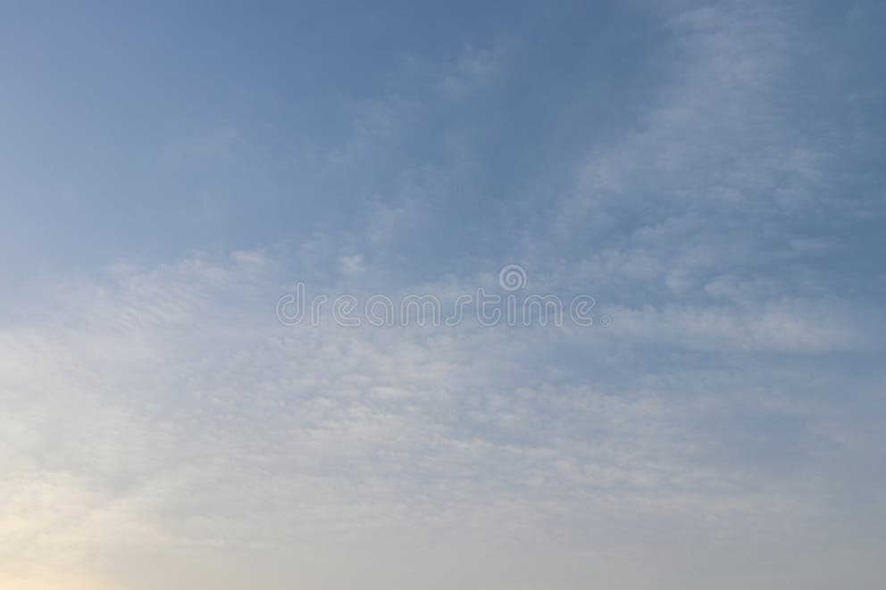 Thin Cloud Cover Sky Background. Stock Image - Image of clear, outdoors ...