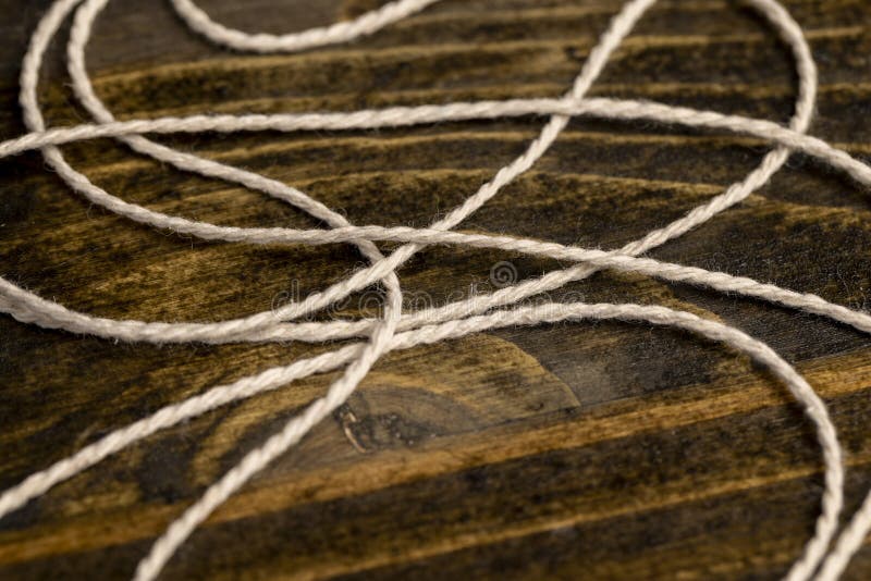 Thin Cotton Thread for Use in Cooking Stock Image - Image of ...