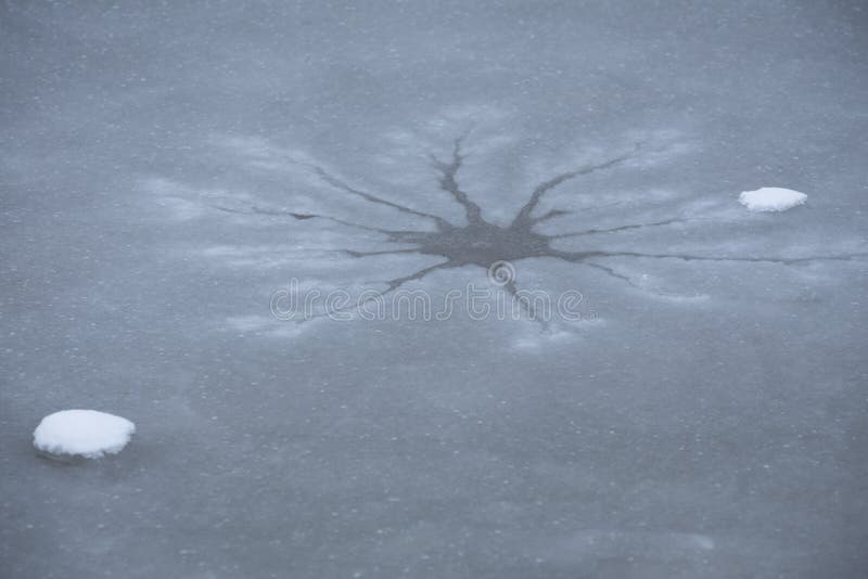 Dangerous area: Thin Ice stock image. Image of nature - 8347087