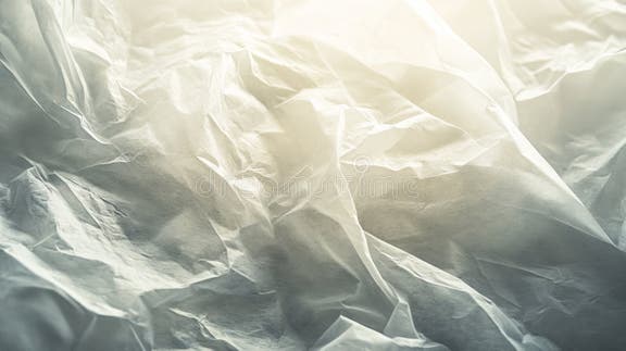 Thin Crumpled Translucent Tissue Paper with Ethereal Backlight Stock ...