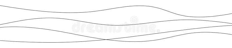 Thin curved wavy lines stock vector. Illustration of vector - 356951393