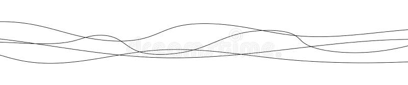Thin curved wavy lines stock illustration. Illustration of texture ...