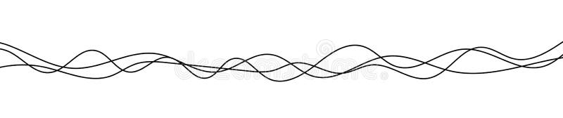 Thin curved wavy lines stock vector. Illustration of texture - 317145985
