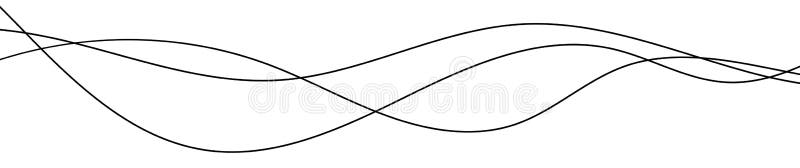 Thin curved wavy lines stock vector. Illustration of technology - 316653593