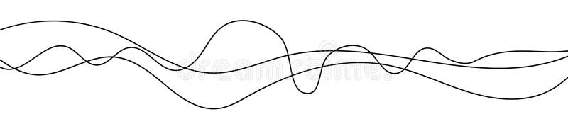 Thin curved wavy lines stock vector. Illustration of elegant - 322034048