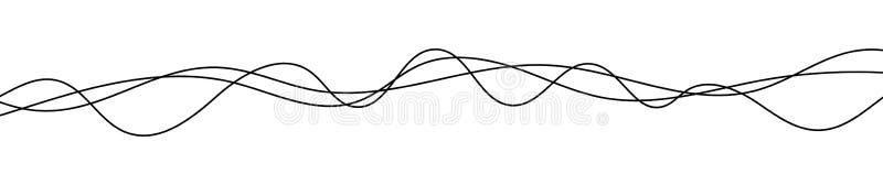 Thin curved wavy lines stock vector. Illustration of elegant - 321187857