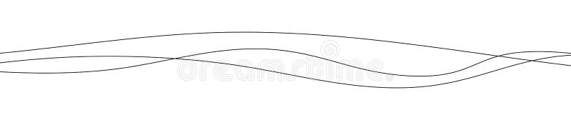 Thin curved wavy lines stock vector. Illustration of element - 339942723