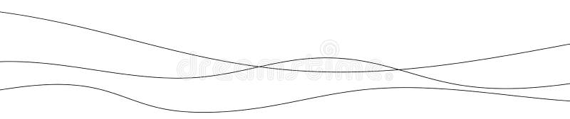 Thin curved wavy lines stock vector. Illustration of wiggly - 344966831