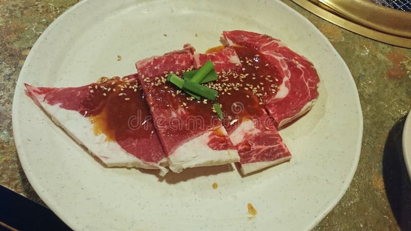 Thin Cut Beef, Get Ready for a Delicious Grill Stock Photo - Image of ...