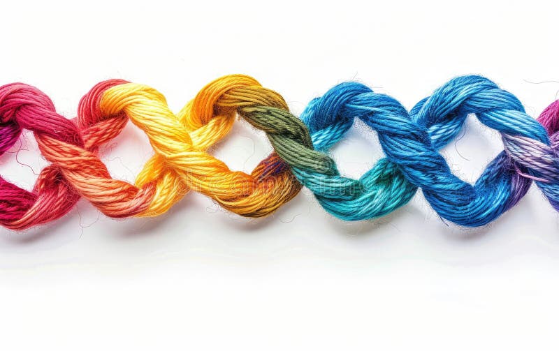 Thin Detailed Colors Isolated on White Background, Stock Image - Image ...