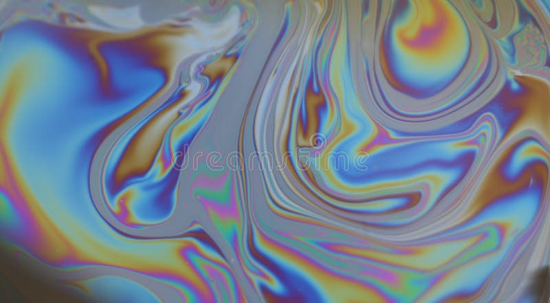 Thin Film Interference Patterns Stock Photo - Image of design, rainbow ...