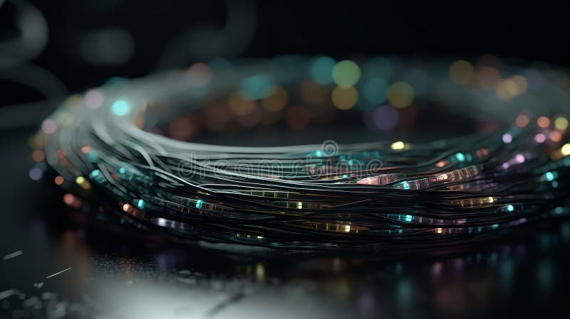 A Thin, Flexible Cable with Glass Fibers Transmitting Data through ...