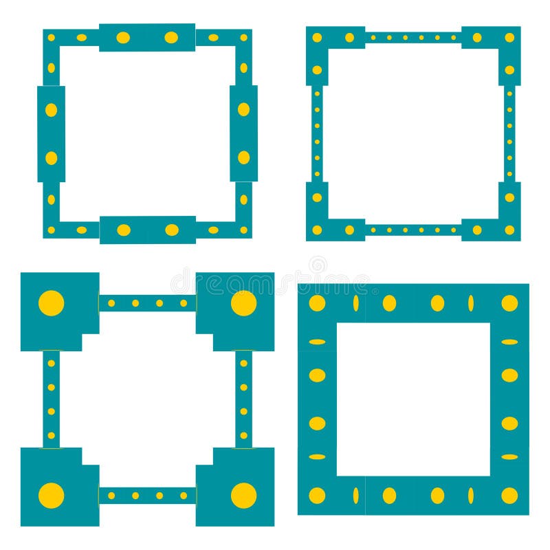 Thin Frame Icon. Subtle Border Symbol. Dotted Pattern Detail. Vector ...