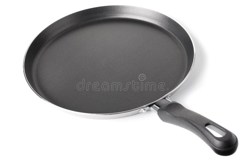 Thin frying pan stock image. Image of heavy, black, kitchenware - 18232989