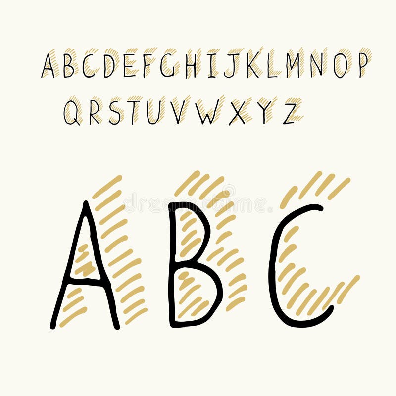 Handwritten Shadow Fonts Stock Illustrations – 65 Handwritten Shadow ...