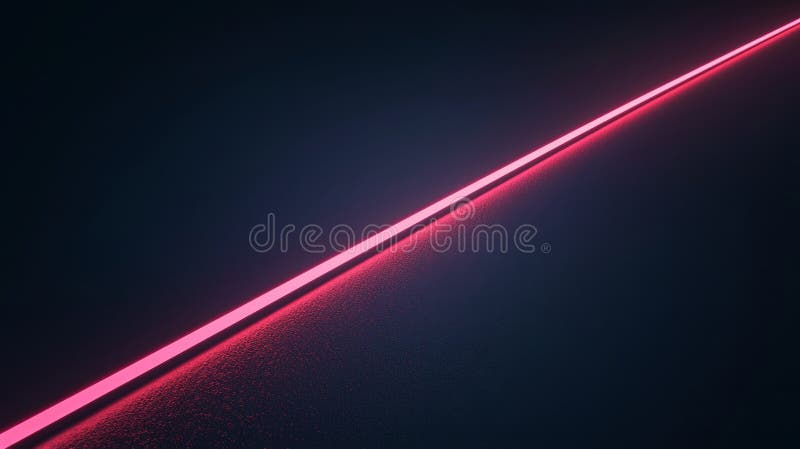 Thin Laser Line Subtle Glow Straight Minimal Isolated Dark Background ...