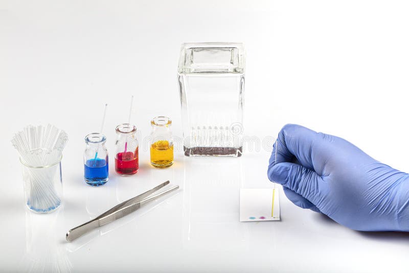 Thin Layer Chromatography Equipments Include Jar, Silica Gel, Capillary ...