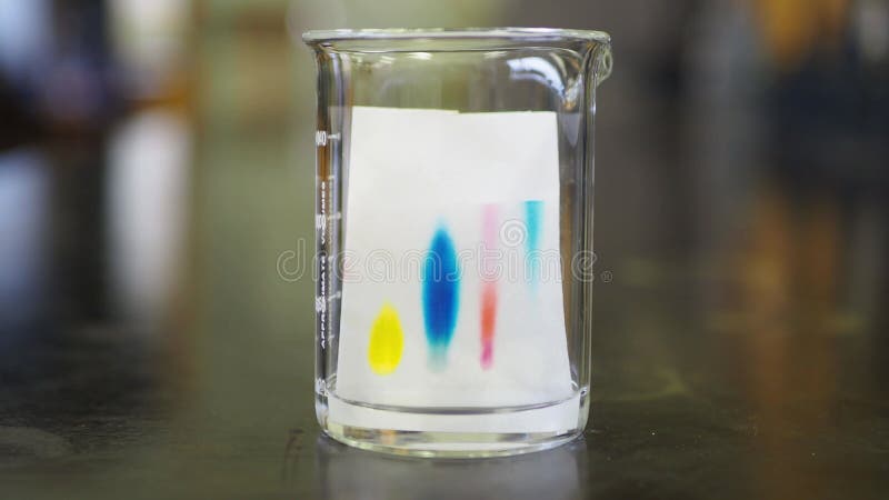 Thin Layer Chromatography Separation Stock Footage - Video of college ...