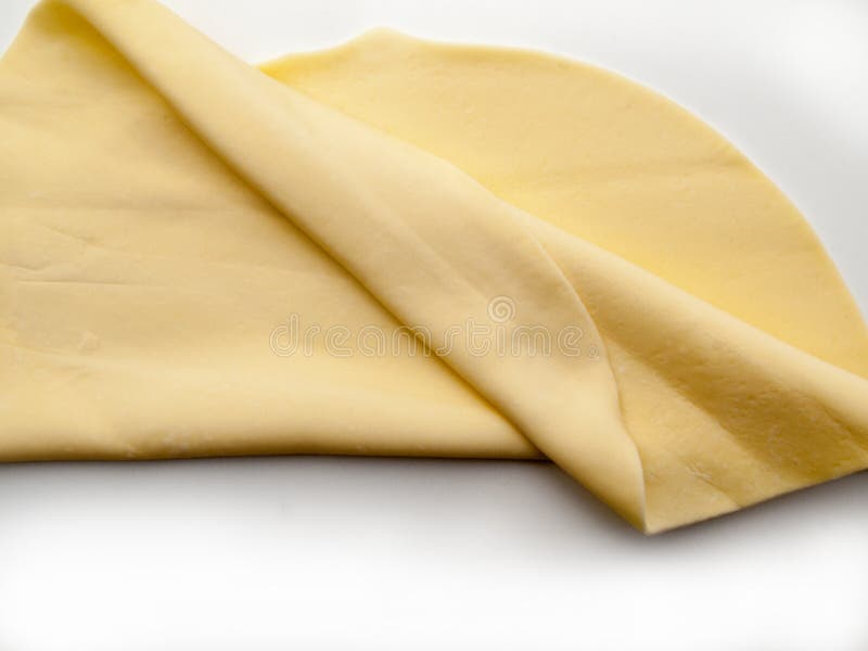 Folded Sheet of Italian Pasta To Make Pizzas 4 Stock Image - Image of ...