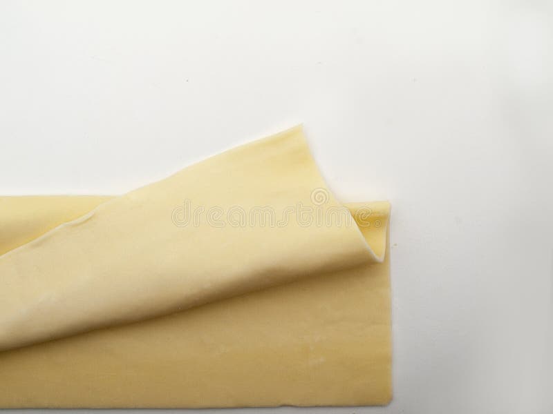 Folded Sheet of Raw Pizza Dough Stock Image - Image of detail, vista ...