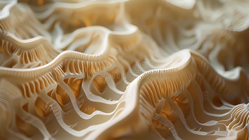 Thin Layers of Rubber Curling Away from the Surface Forming Intricate ...