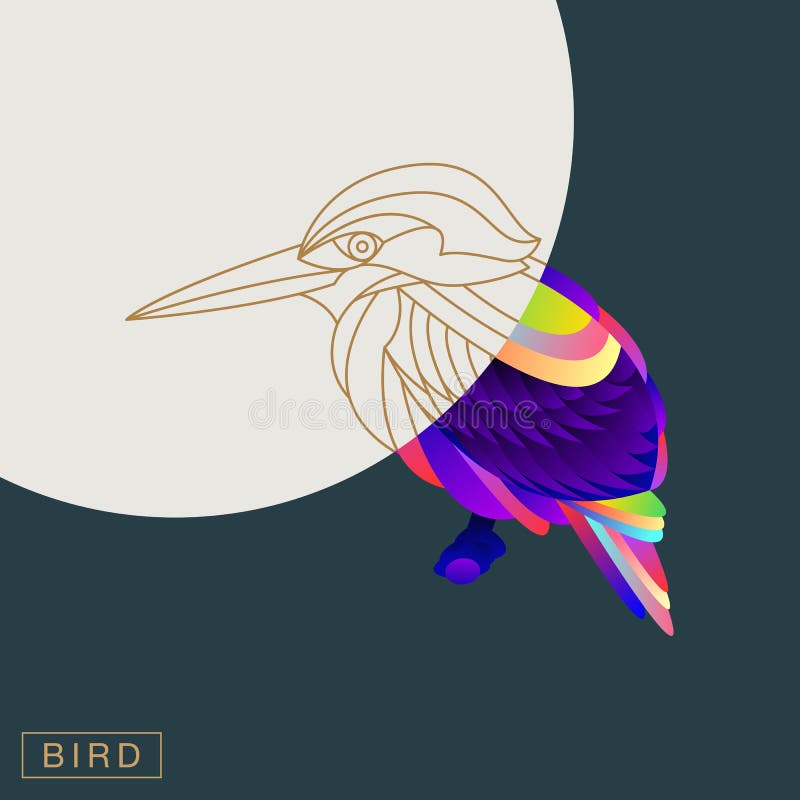 Abstract bird illustration stock vector. Illustration of illustrator ...