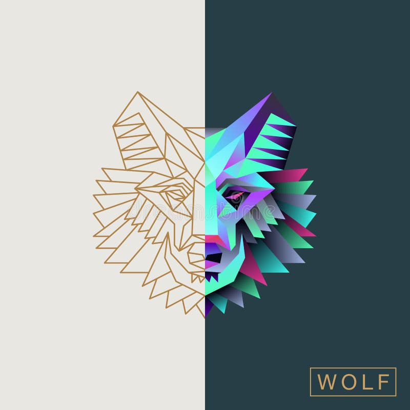 Abstract Animal Illustration Stock Vector - Illustration of gradient ...