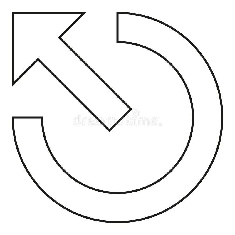 Thin line arrow stock vector. Illustration of simple - 258376771