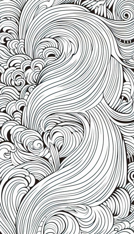Thin Line Art Style Pattern for Wedding Invitation, Wall Art and Card ...
