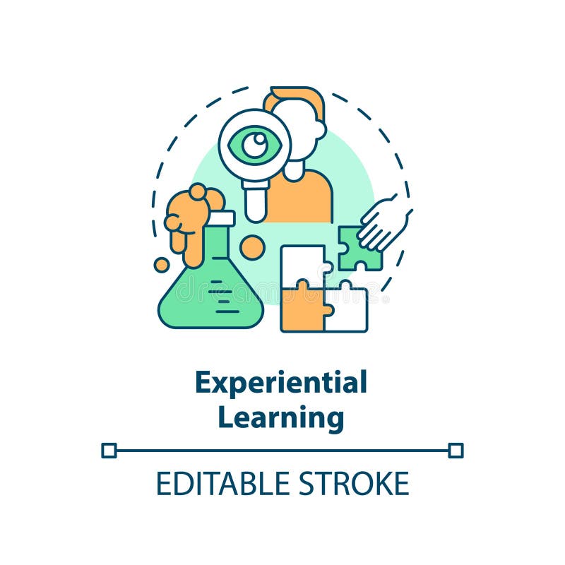 Experiential Learning Blue Gradient Concept Icon Stock Vector ... Experiential Learning Blue Gradient Concept Icon Stock Vector ...