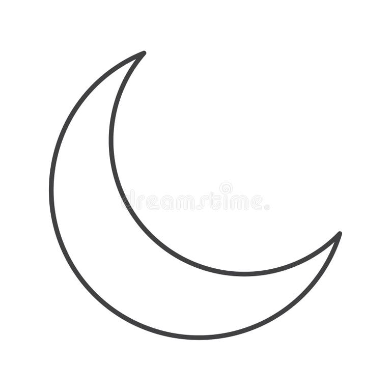 Simple Crescent Moon Stock Illustrations – 23,504 Simple Crescent Moon ...