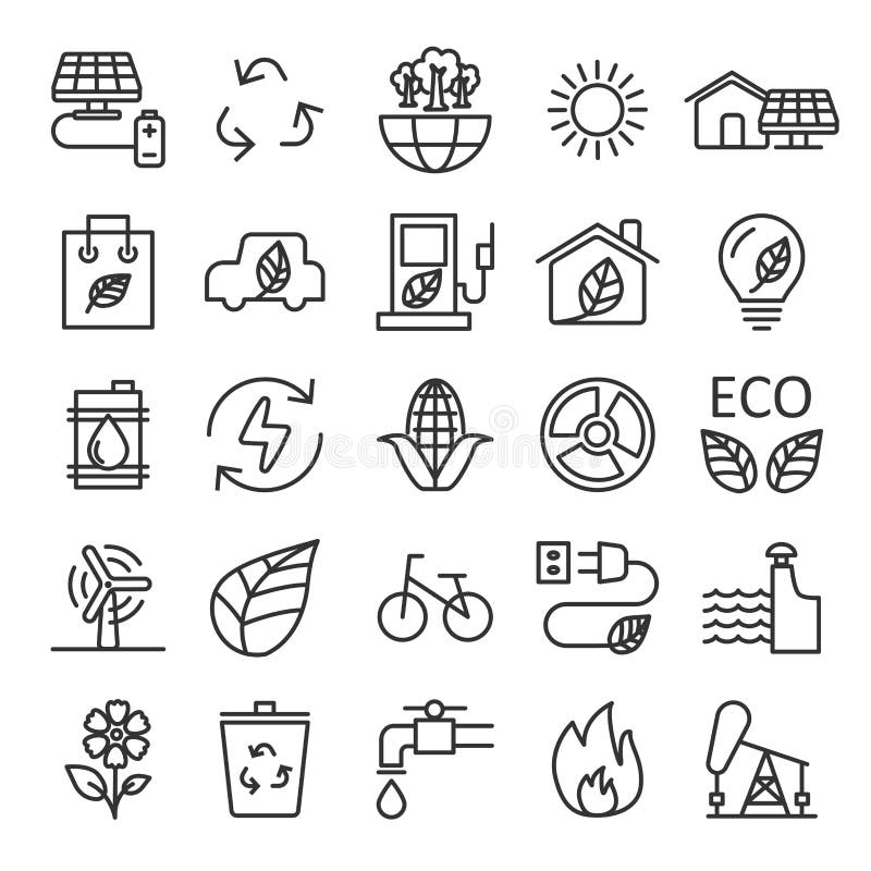 Recycle Icon Set Vector Eps10 Stock Vector Illustration Of Organic