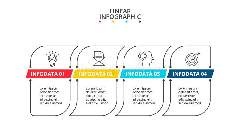 Thin Line Flat Banners for Infographic. Template for Diagram, Graph ...