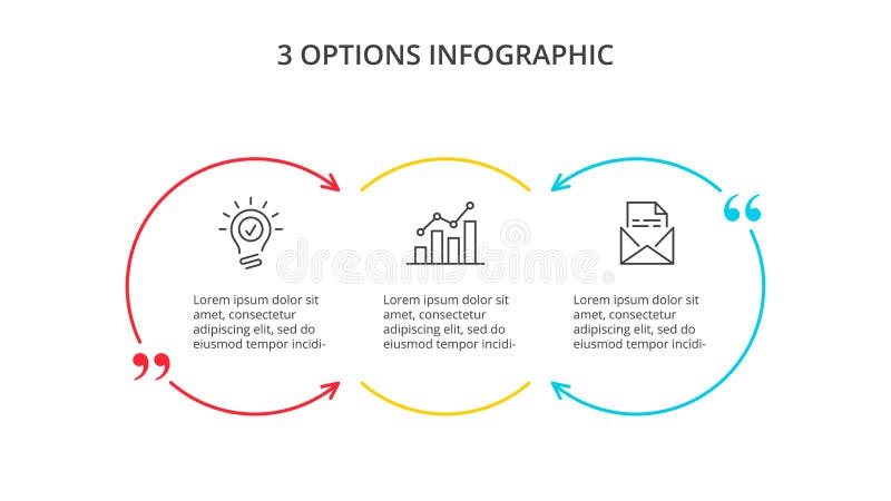 Thin Line Flat Quote Element for Infographic. Template for Diagram ...