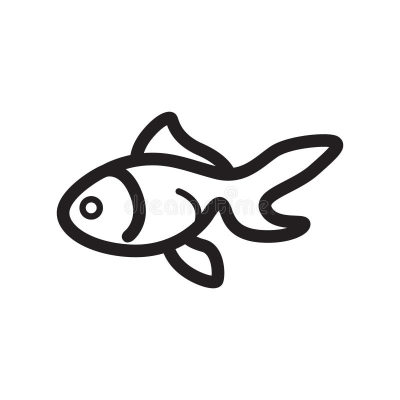 Goldfish Line Simple Stock Illustrations – 1,415 Goldfish Line Simple ...