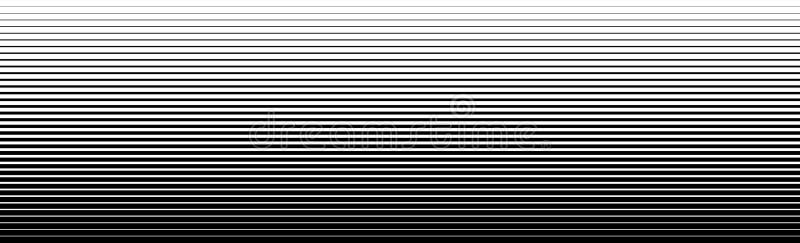 Thin Line Halftone Gradation Texture. Faded Horizontal Stripe Gradient ...