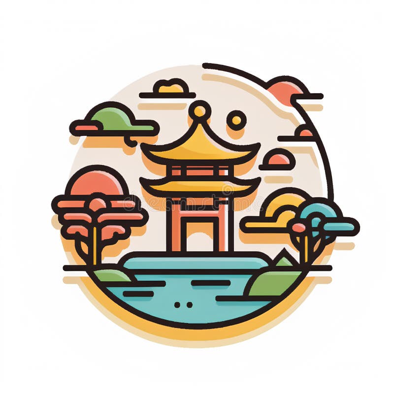 Japanese Temple Icon Stock Illustrations – 6,695 Japanese Temple Icon ...