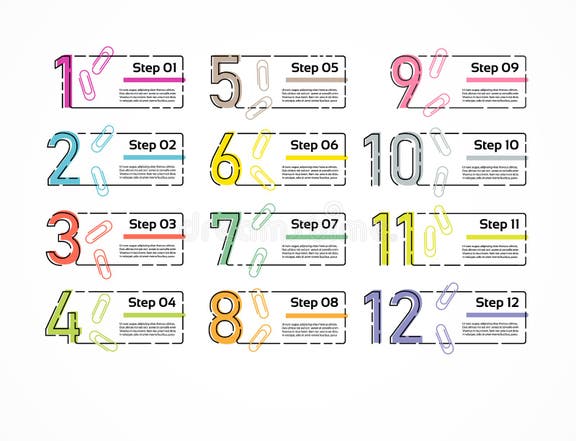 12 Steps Infographic Stock Illustrations – 981 12 Steps Infographic ...