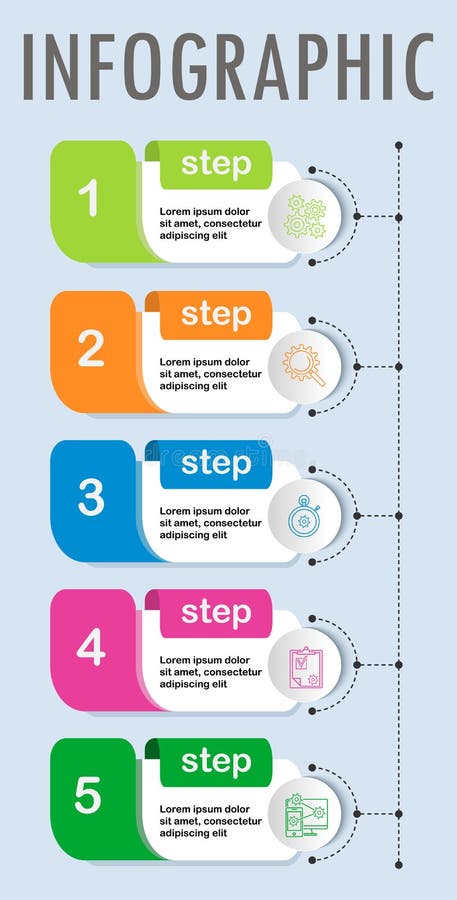 Line Minimal Infographic Design Template Stock Illustration ...