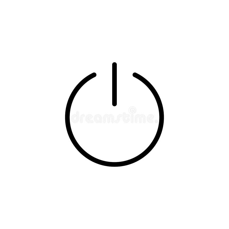 On Off Power Button Switch Icon Stock Illustration - Illustration of ...