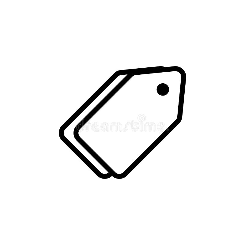 Thin line price tag icon stock illustration. Illustration of vintage ...