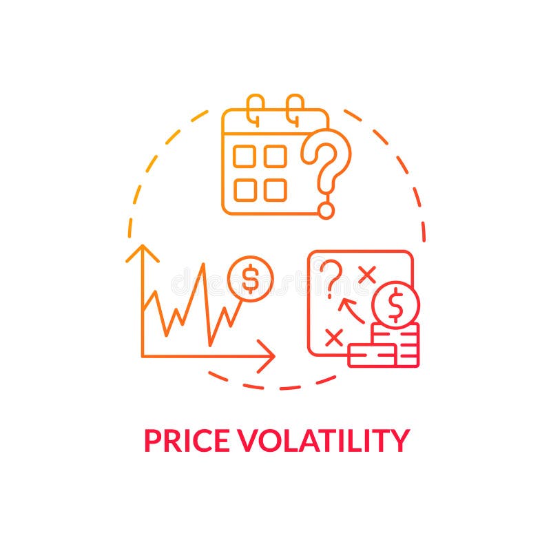 Thin Line Price Volatility Icon Heatflation Concept Stock Vector ...