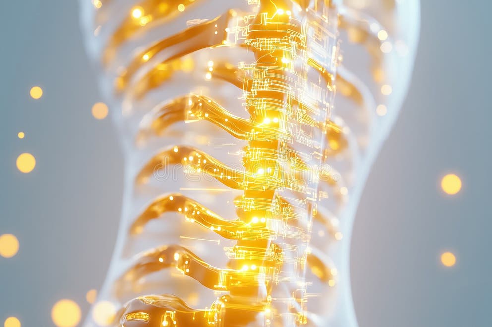 A Thin Line Representation of a Human Spine Features Intricate Circuit ...