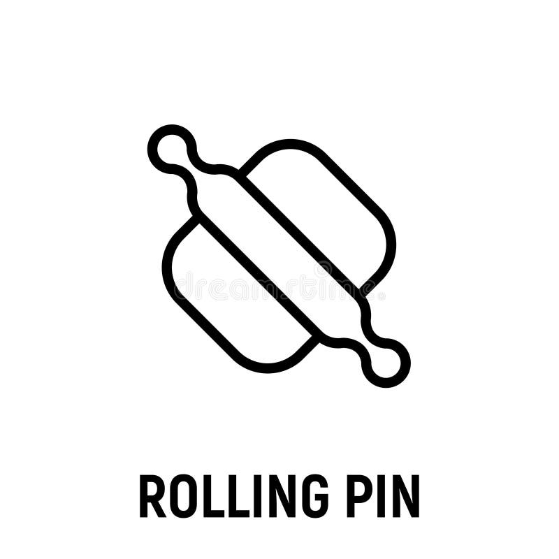 Thin Line Rolling Pin Icon Stock Illustrations – 554 Thin Line Rolling ...