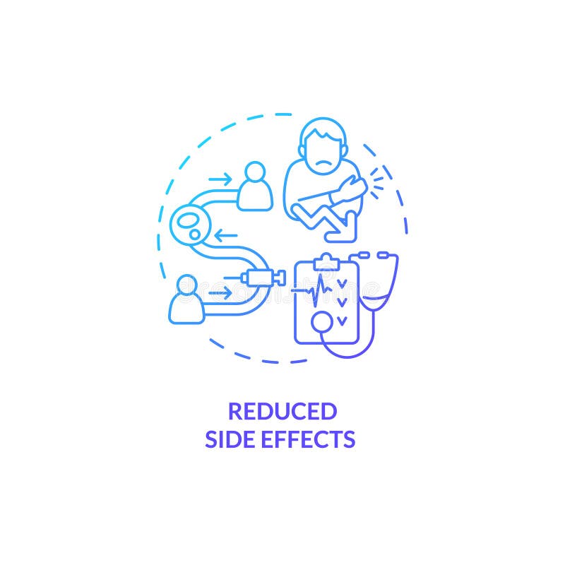 Thin Line Simple Gradient Reduced Side Effects Icon Concept Stock ...
