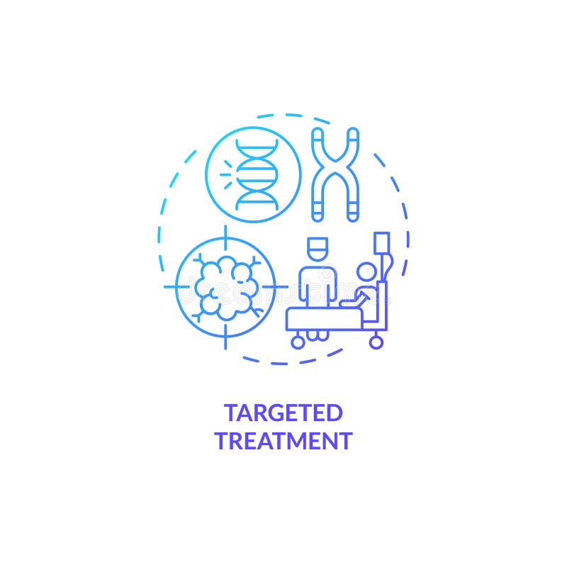 Thin Line Simple Gradient Targeted Treatment Icon Concept Stock Vector ... Thin Line Simple Gradient Targeted Treatment Icon Concept Stock Vector ...