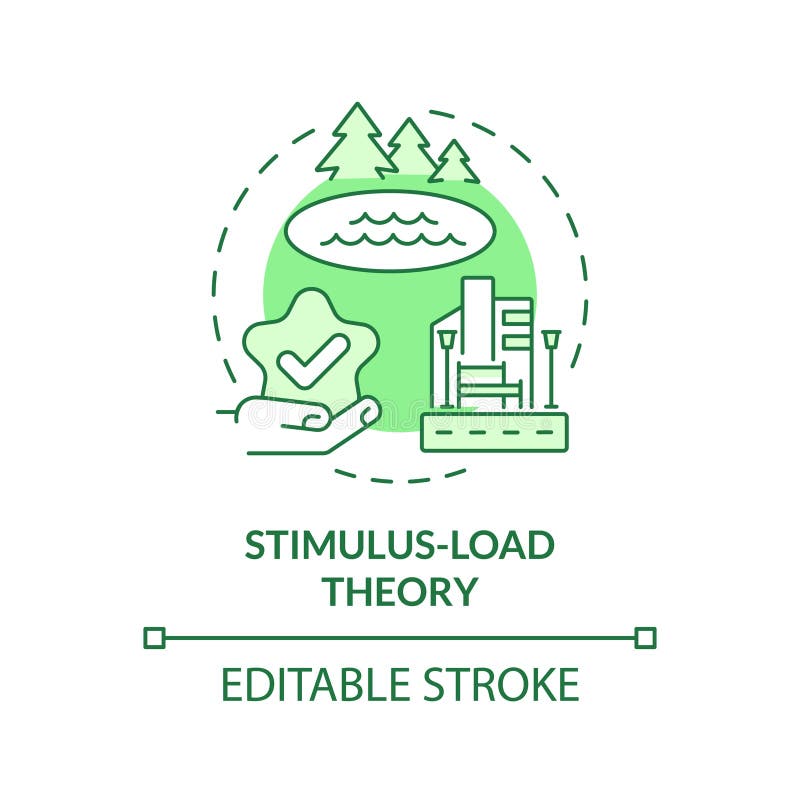 Thin Line Simple Green Stimulus Load Theory Icon Concept Stock Vector ...